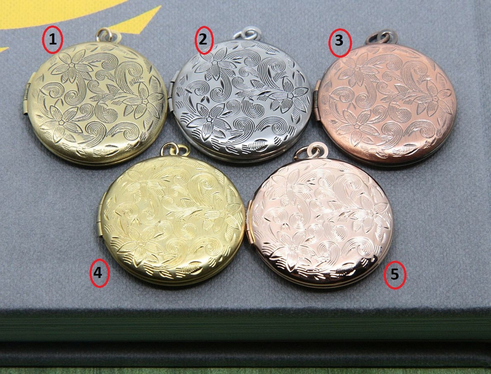 Locket Necklace Locket Pendant Silver Locket Wedding Party - Etsy