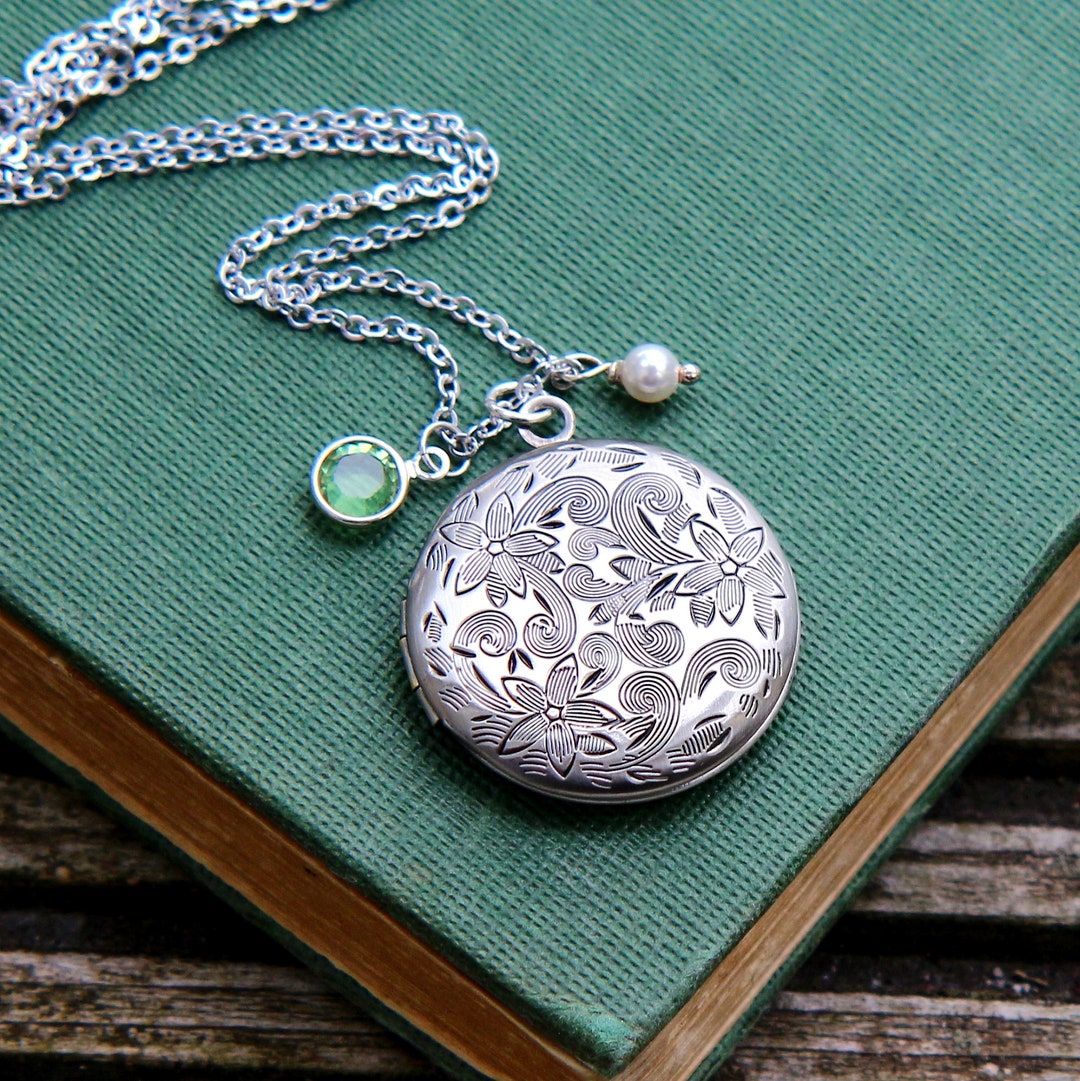 Locket Necklace Locket Pendant Wedding Party Gift - Etsy