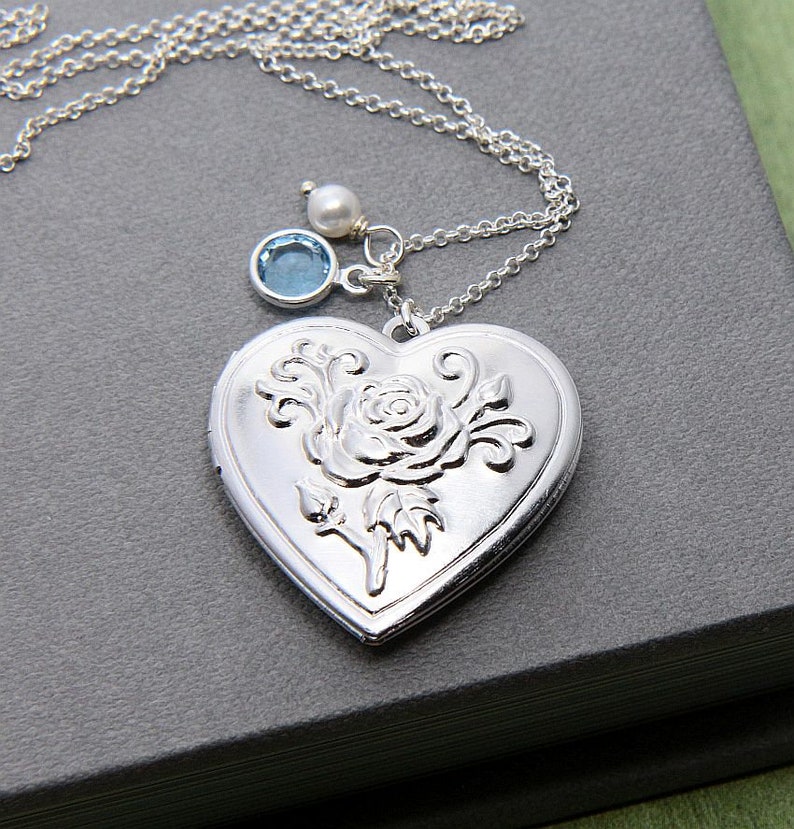 Personalized Locket Heart Locket Necklace Locket Necklace | Etsy