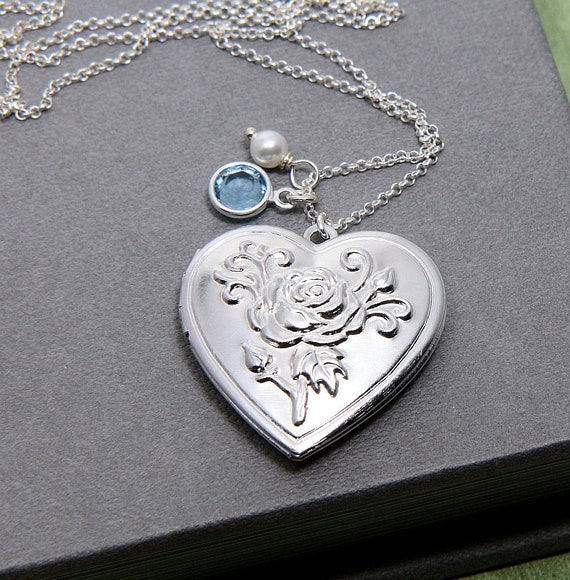 Personalized Locket Heart Locket Necklace Locket Necklace | Etsy