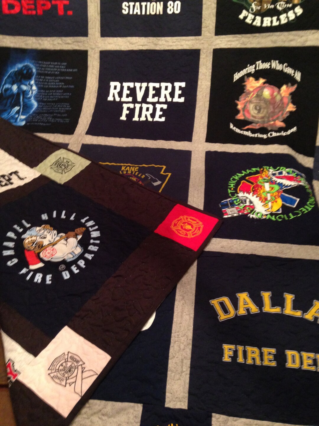 Custom Reversible T-shirt Quilt // Double-sided - Etsy