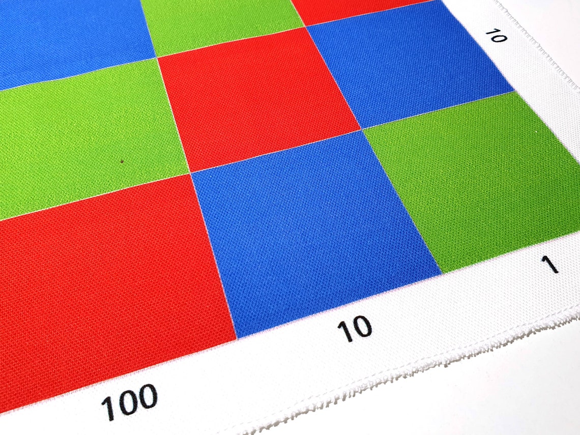 Checkerboard Fabric Math Mat Montessori Cotton Working Mat - Etsy
