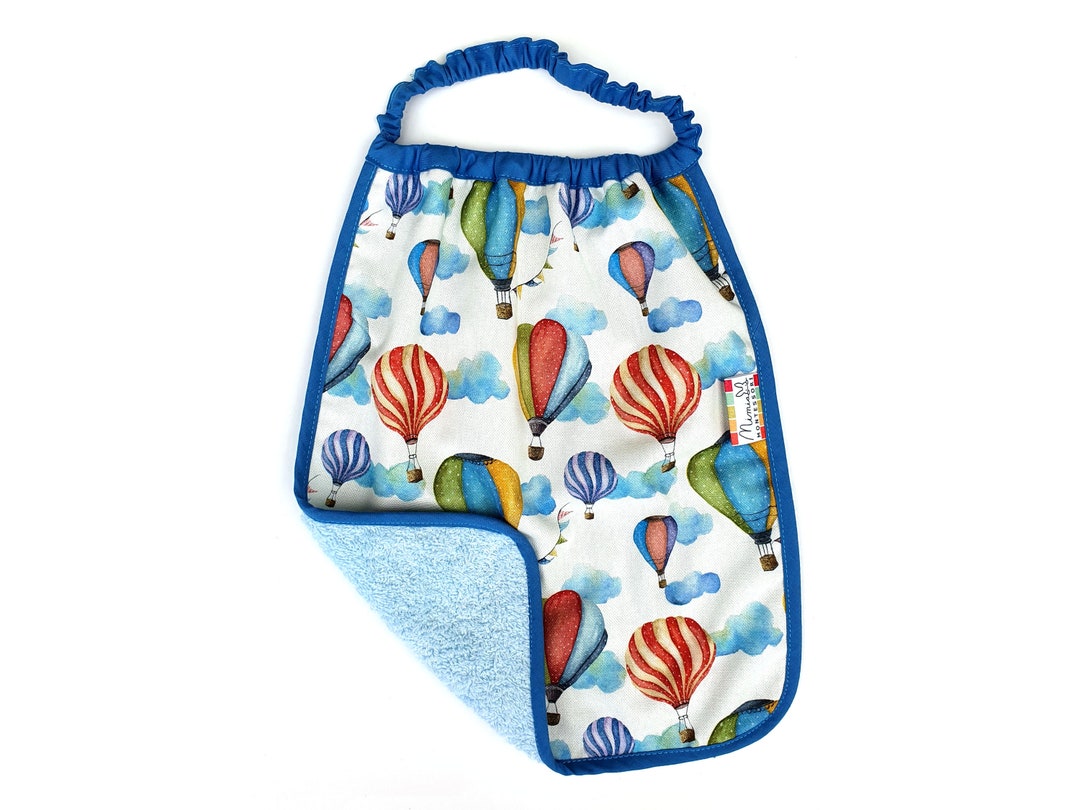 Elastic Montessori Bib Rainbow Drops Organic Cotton. Adsobent Terry ...