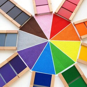Color Sorting Fabric Enneagon - Classification of Montessori Color Box ...
