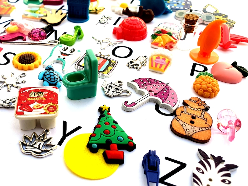 ABC English Alphabet Objects Montessori Sound Box Miniatures - Etsy
