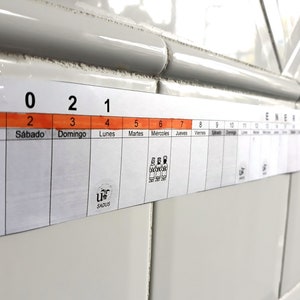 PDF Linear Calendar Montessori Time Beam Waldorf Anual Calendar 2025 - Etsy