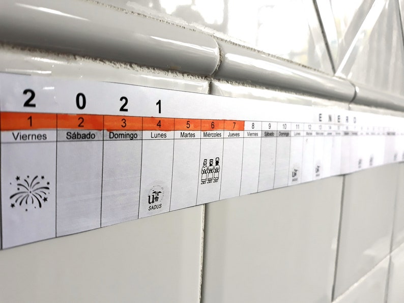 PDF Linear Calendar Montessori Time Beam Waldorf Anual Calendar 2026 - Etsy
