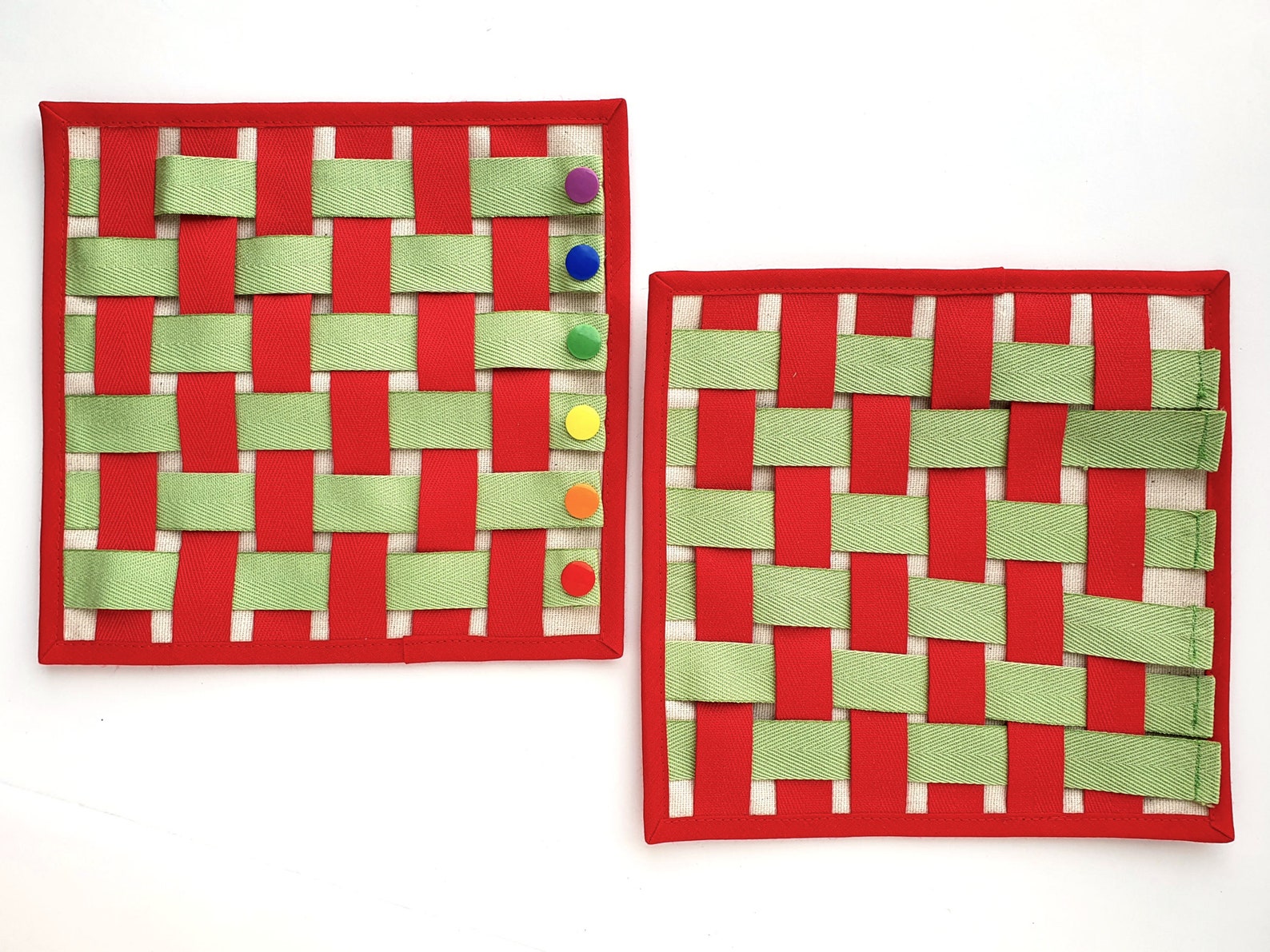 Montessori Weaving Toy Fine Motor Skills Handmade Toy - Etsy