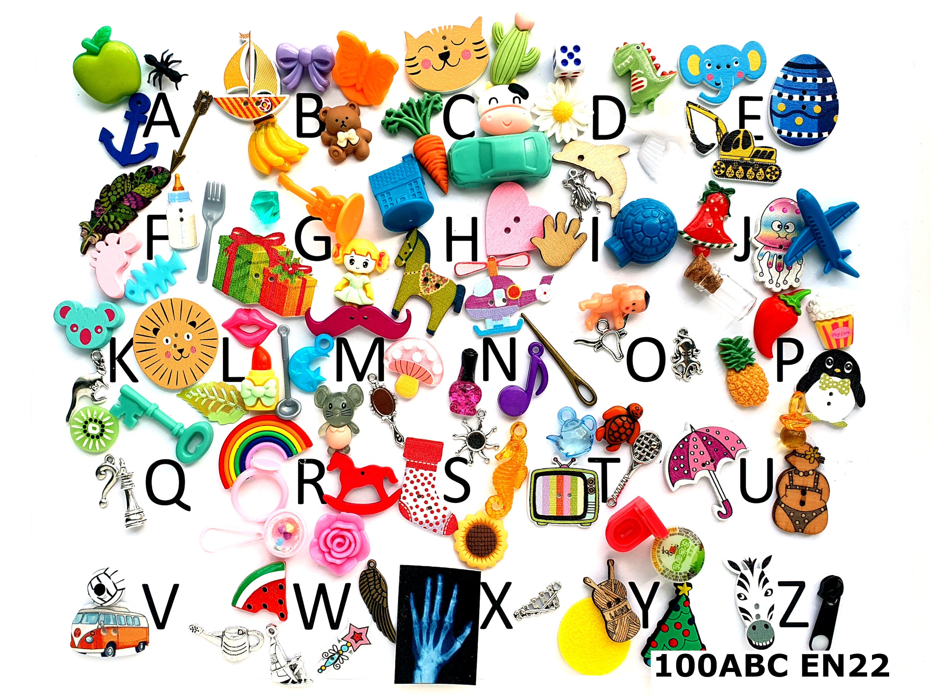 ABC English Alphabet Objects Montessori Sound Box Miniatures | Etsy UK