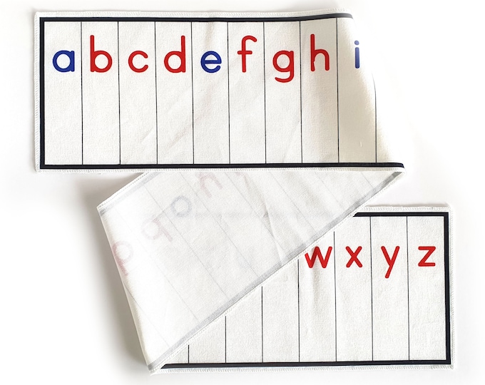 Montessori Alphabet Roll | Spanish Alphabet Roll | English Alphabet ...