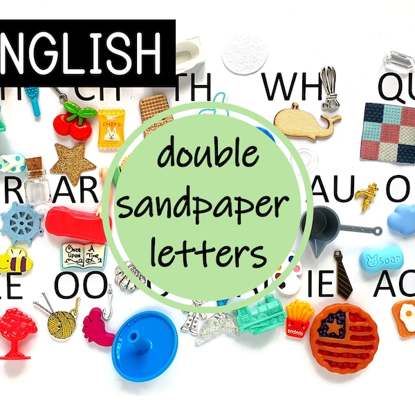 Sandpaper Letters Montessori - Etsy