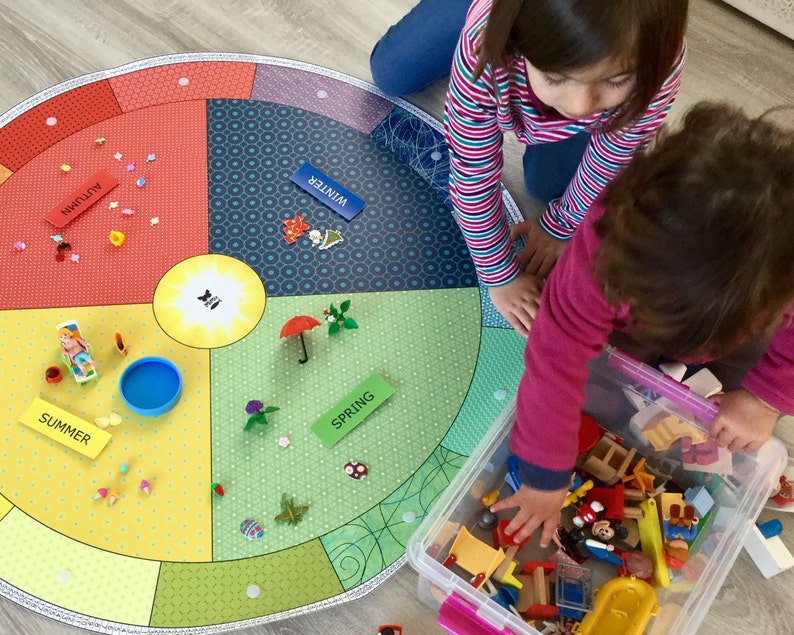 Anual Calendar PVC Montessori Waldorf Perpetuum Seasons Birthday ...