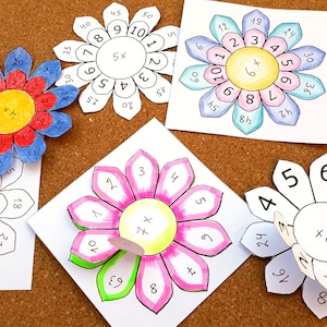 PDF Multiplication Flowers 1 - 10 for Homeschool Mathematics, Waldorf ...
