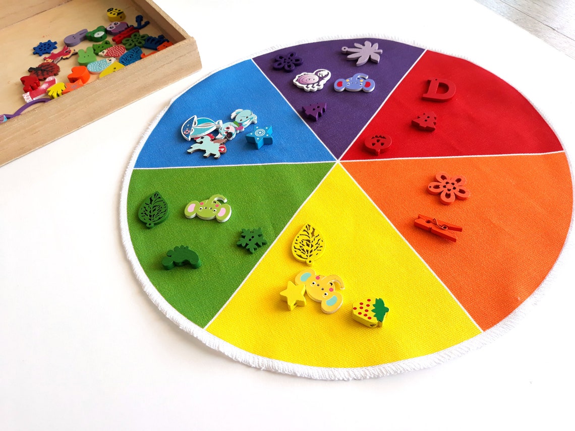 Color Sorting Fabric Circle Classification of Primary and - Etsy Canada