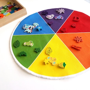 Color Sorting Fabric Circle - Classification of Primary and Secondary ...