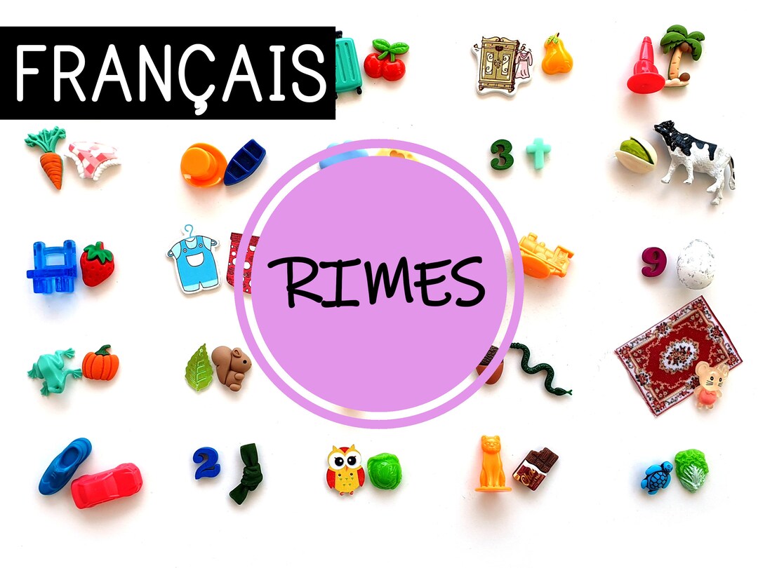 Rhyming Words in French for Montessori Language Basket - Etsy