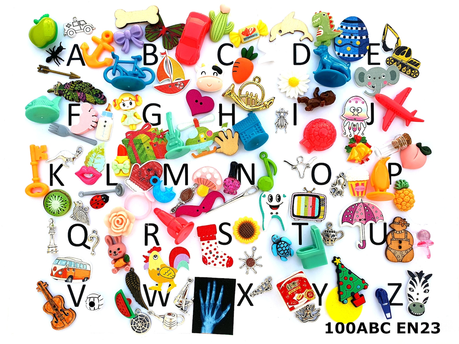 ABC English Alphabet Objects Montessori Sound Box Miniatures - Etsy