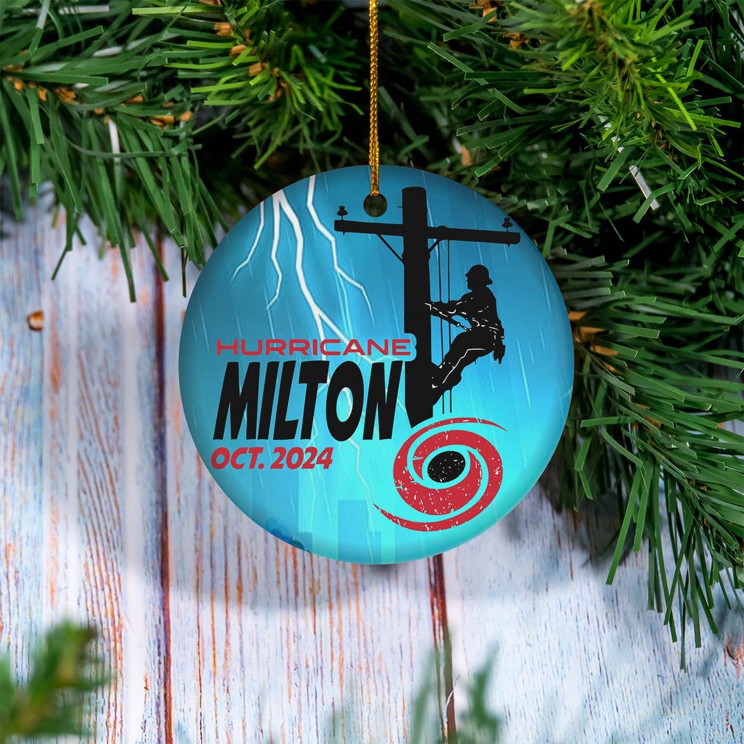Comfort Color Milton Hurricane 2024 Southern Ornament, Milton Hurricane ...