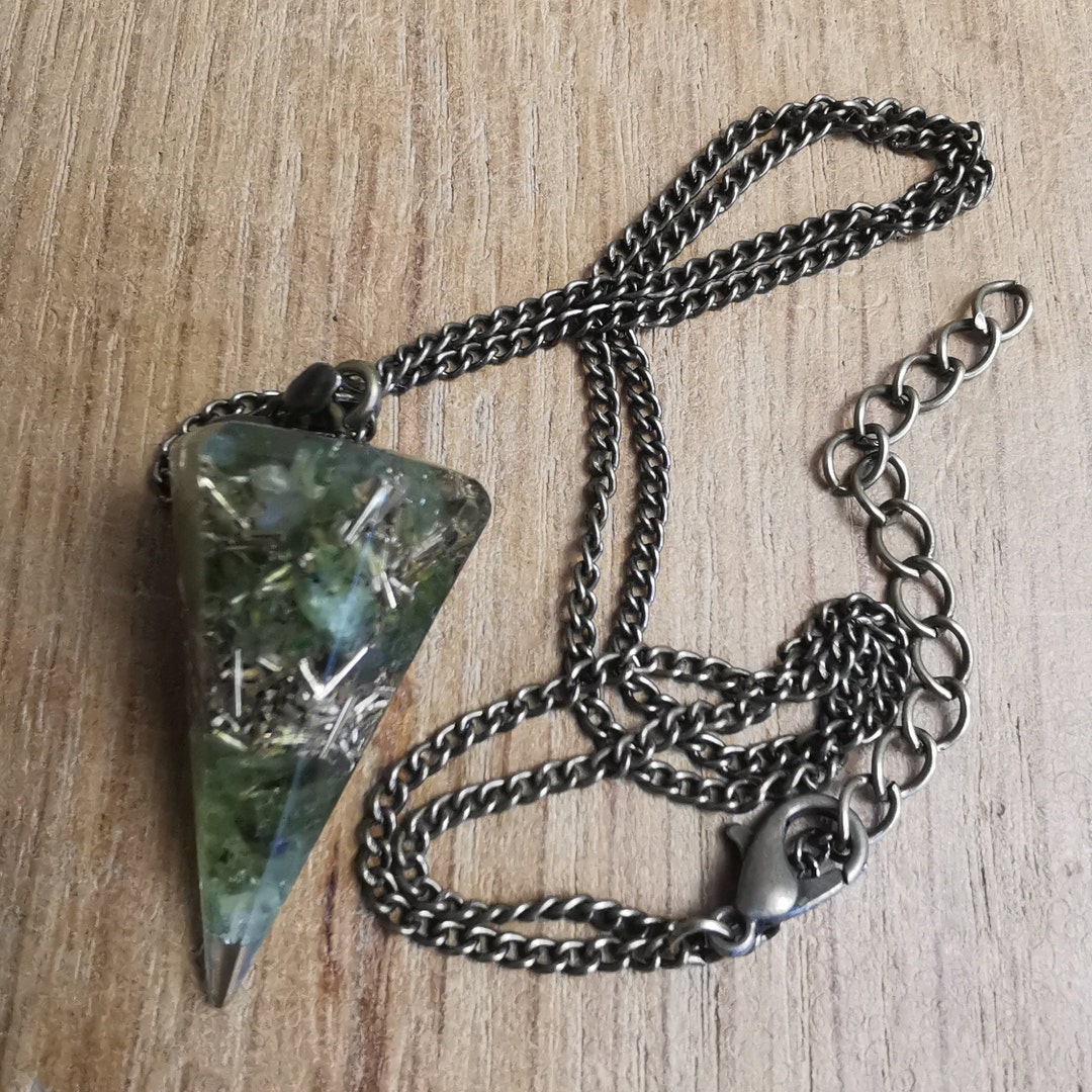 CUSTOM PENDULUM NECKLACE, Personalised Crystals, Reiki Pendant for ...