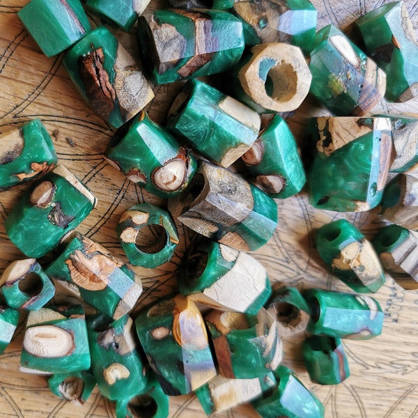 Wood Dread Beads - Etsy