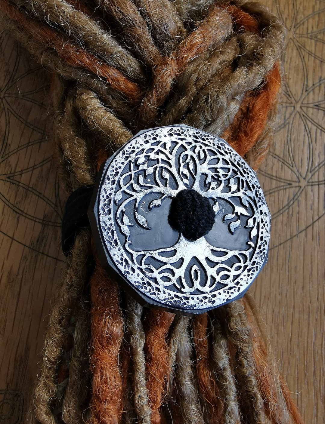 YGGDRASIL DREAD TIE Tree of Life Design Black/metallic - Etsy