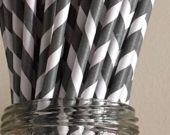 Gray Straws - Etsy