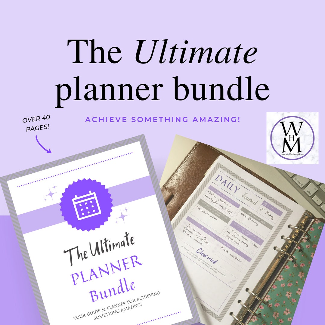 The Ultimate Planner Bundle Printable A4 Package - Over 40 Pages ...