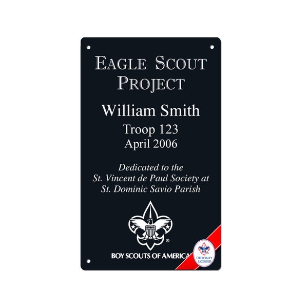 Eagle Scout Project Plaque - Etsy