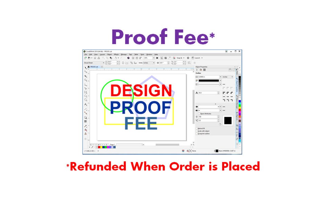 Proof Fee Rufundable Upon Order Placement - Etsy.de