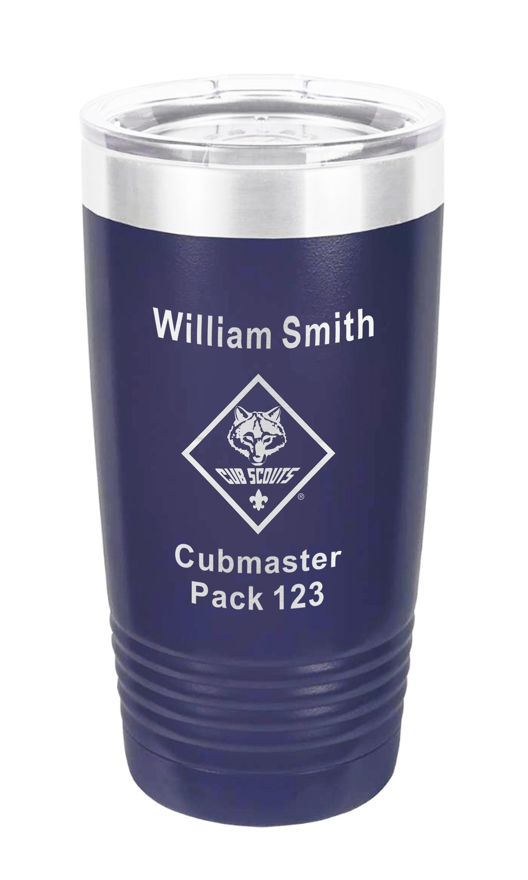 Cub Scout Leader Tumbler Cubmaster/den Leader/committee Blue Powder ...