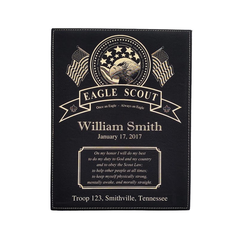 Eagle Scout Project Plaque - Etsy