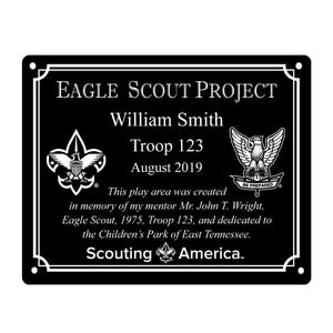 Eagle Scout Project Marker - Horizontal 8X10. Officially Licensed ...
