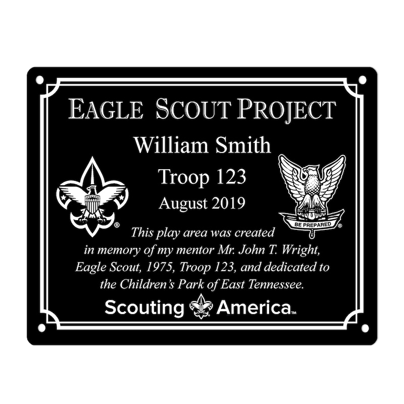 Eagle Scout Project Plaque - Etsy