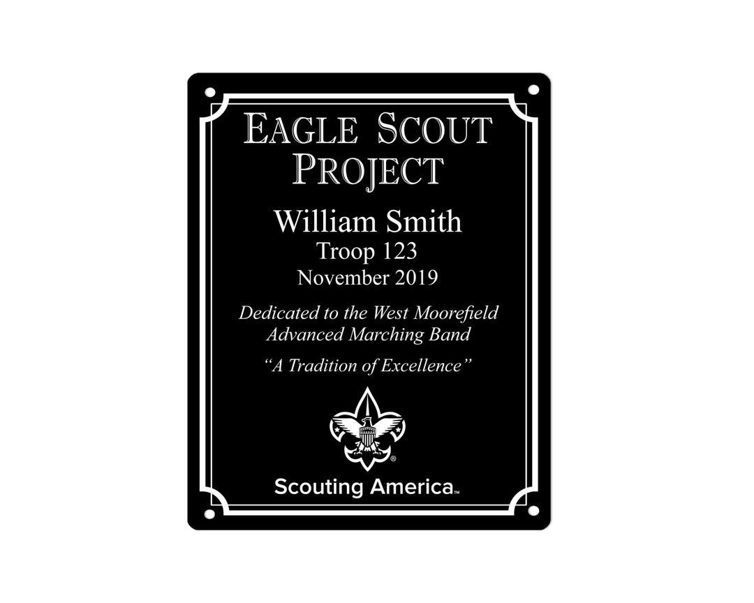 Eagle Scout Project Marker - Vertical 8 X 10. Officially Licensed ...