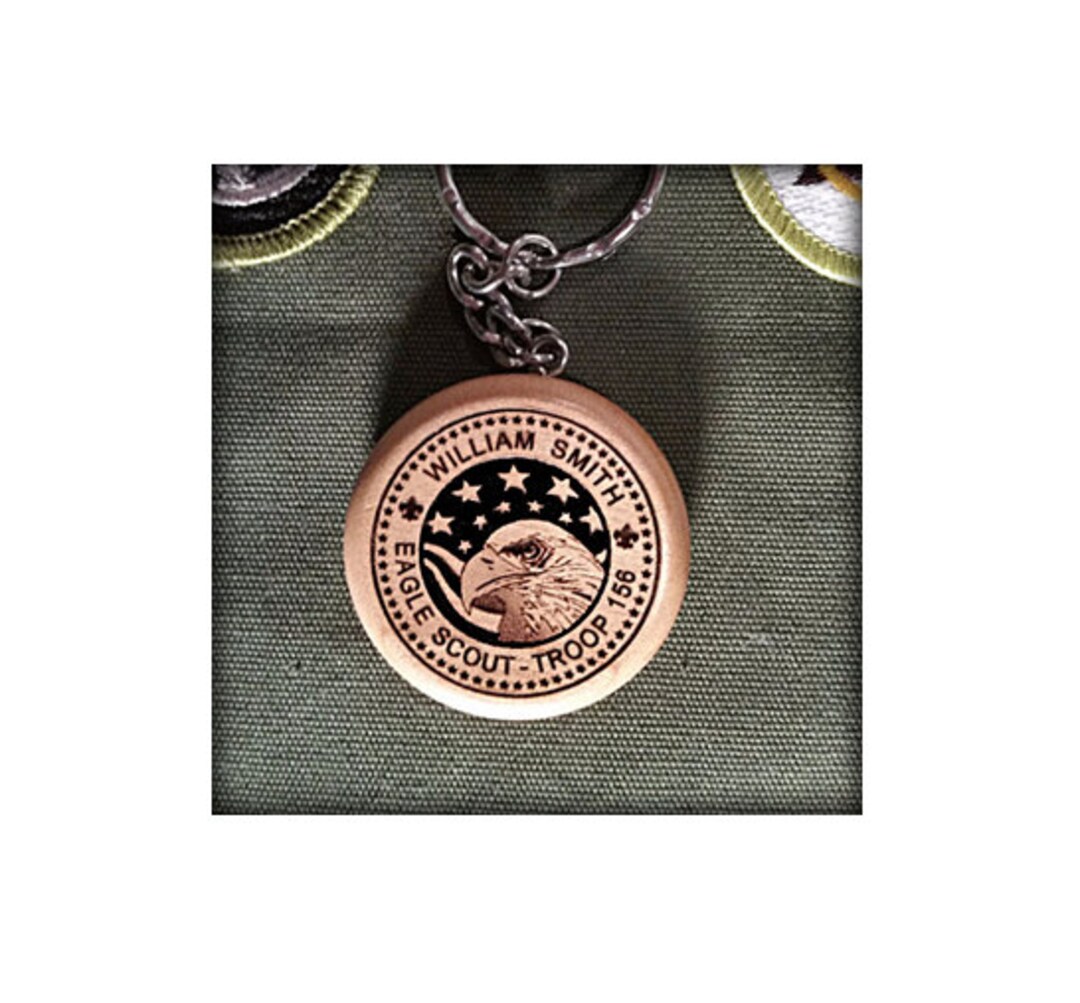 Eagle Scout Key Chain - Laser Engraved Wood. Officially Licensed - Etsy