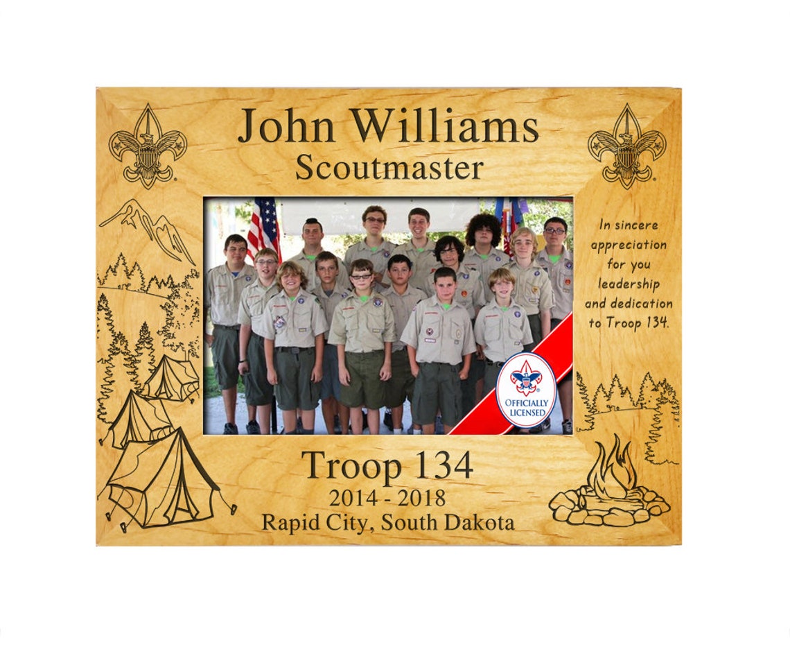 Scout Leader Plaque Frame Boy Scout Troop outdoors - Etsy