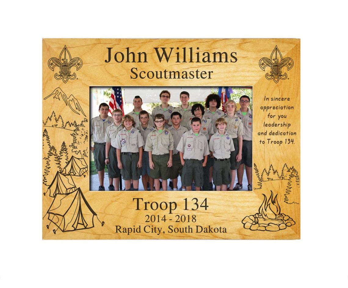 Scout Leader Plaque Frame Boy Scout Troop outdoors - Etsy