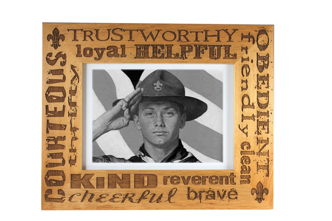 Scout Law Frame - 4"x6", 5"x7", or 8"x10" Portrait or Horizontal ...