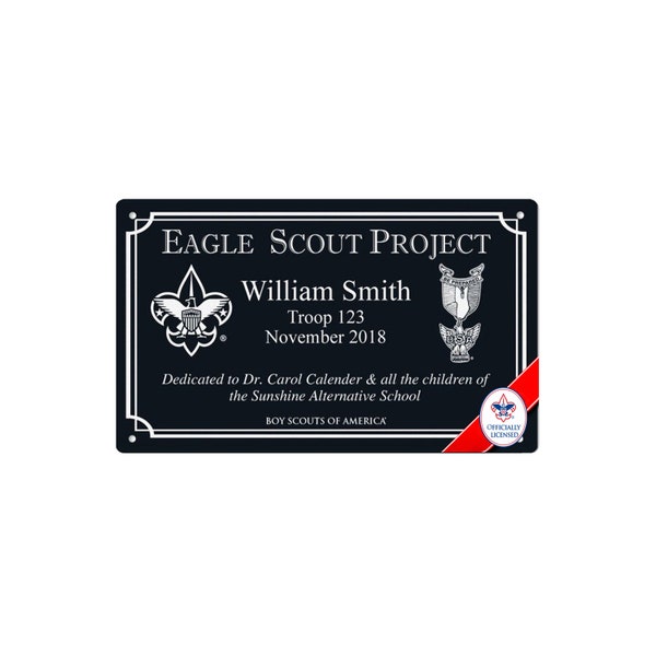 Eagle Scout Project Plaque - Etsy