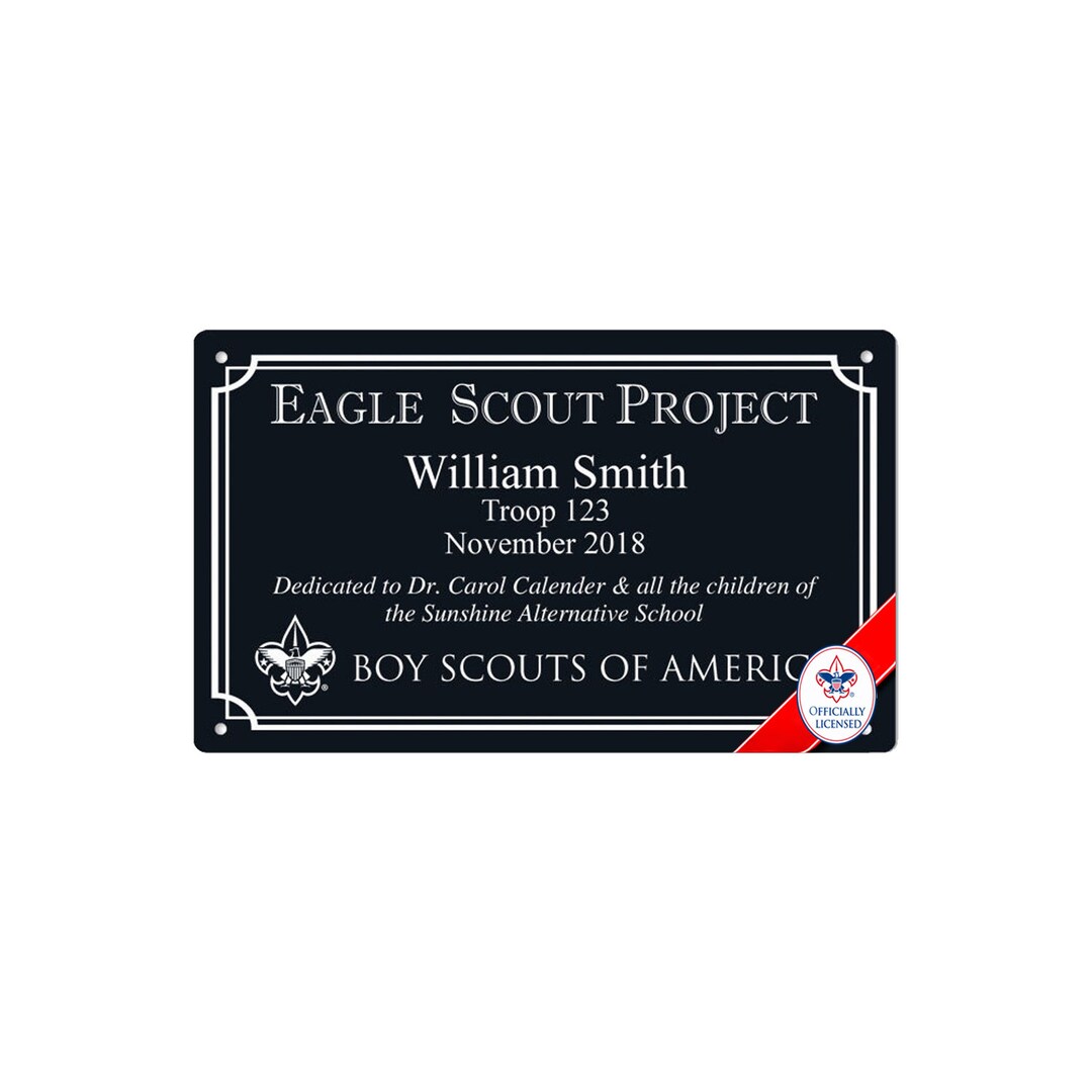 BSA Licensed Eagle Scout Project Marker 3x5 5x7 BSA Logo - Etsy 日本