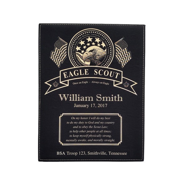 Eagle Scout Project Plaque - Etsy