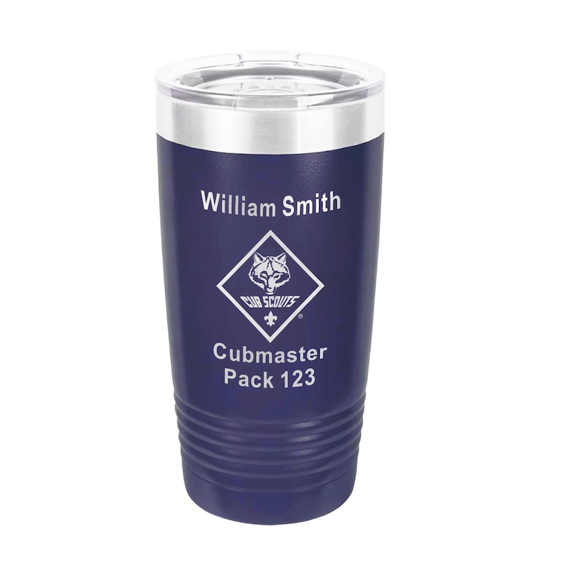 Cub Scout Leader Tumbler - Cubmaster/den Leader/committee - Blue Powder ...