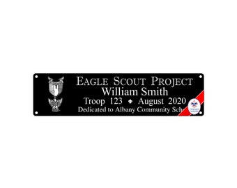 Eagle Scout Project Plaque - Etsy