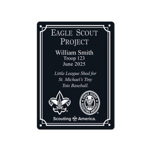 Eagle Scout Project Marker - Vertical 3X5 or 5X7. Officially Licensed ...