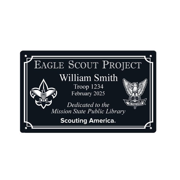 Eagle Scout Project Plaque - Etsy