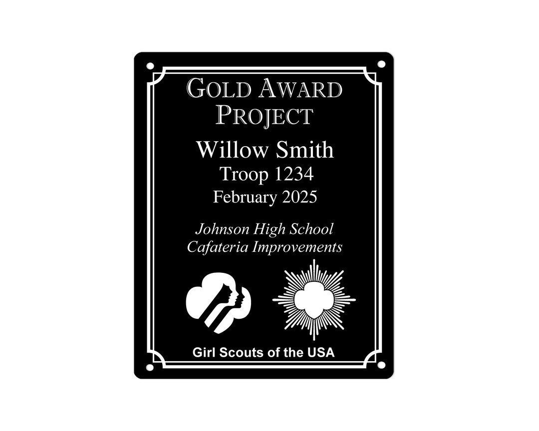 Girl Scout Project Marker Gold, Silver, Bronze Project Marker. Vertical ...