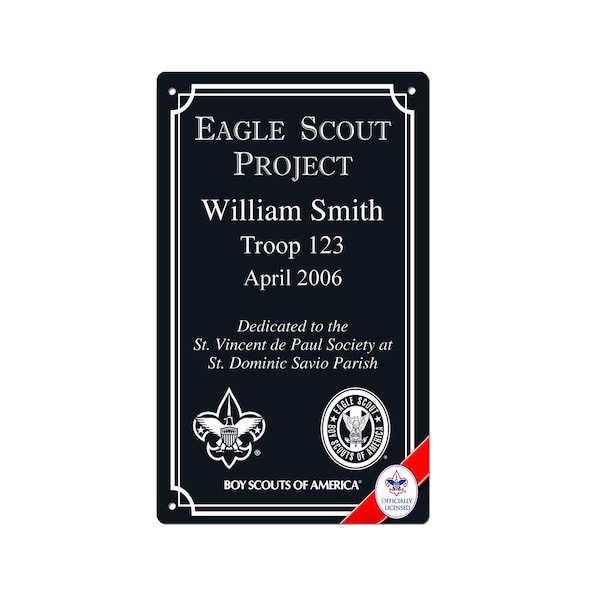 Eagle Scout Project Plaque - Etsy