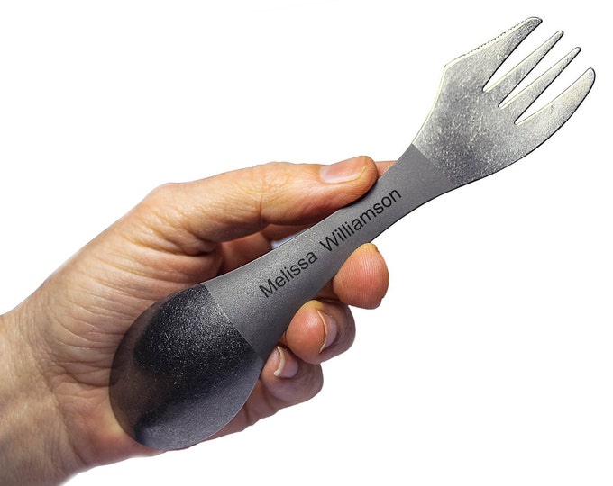 Personalized Titanium Spork - Etsy