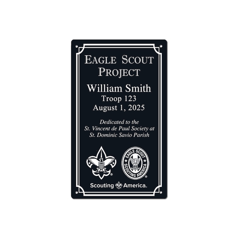 Eagle Scout Project Plaque - Etsy