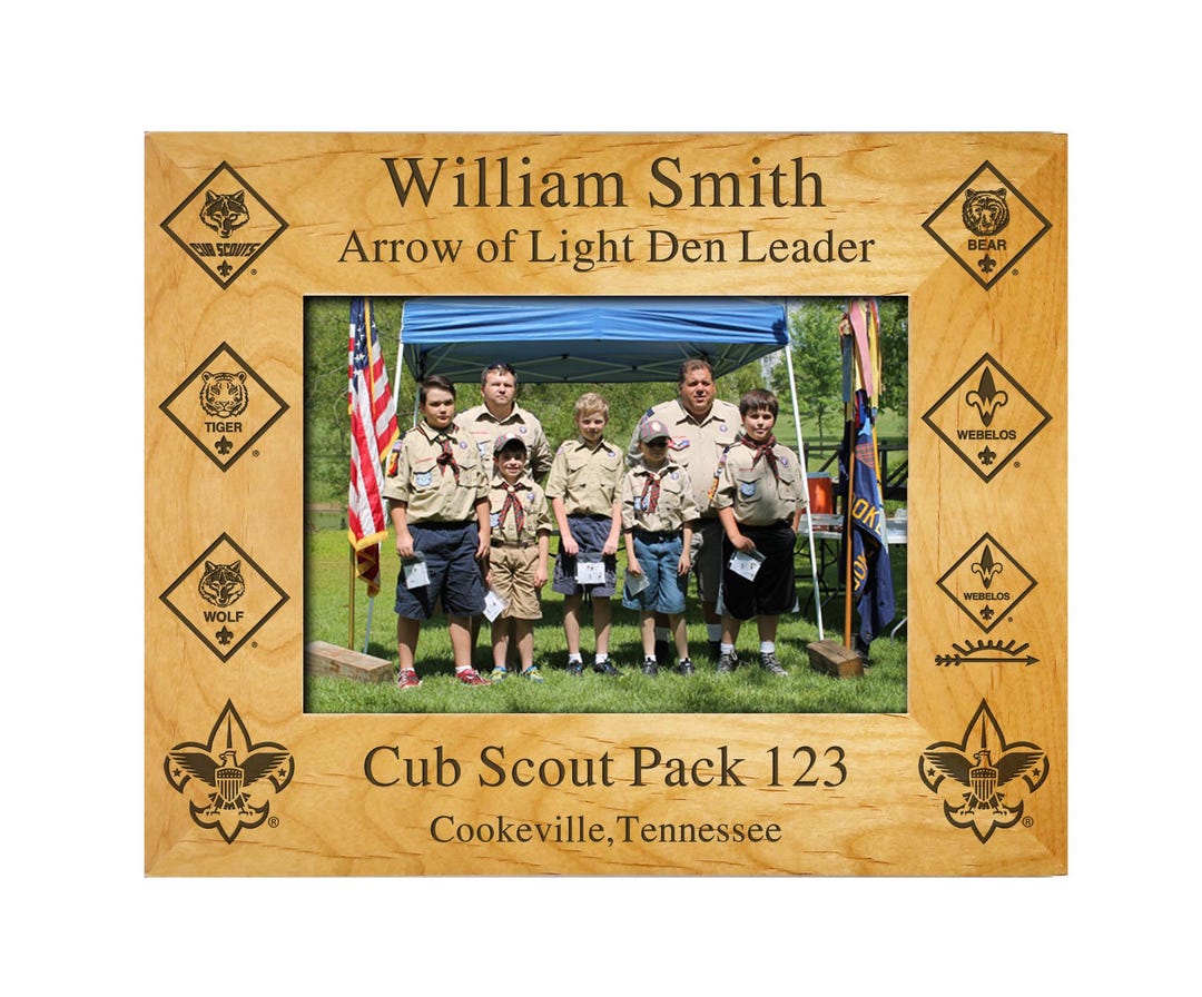 Cub Scout Leader Plaque Frame - With Cub Scout Rank Insignia (including ...